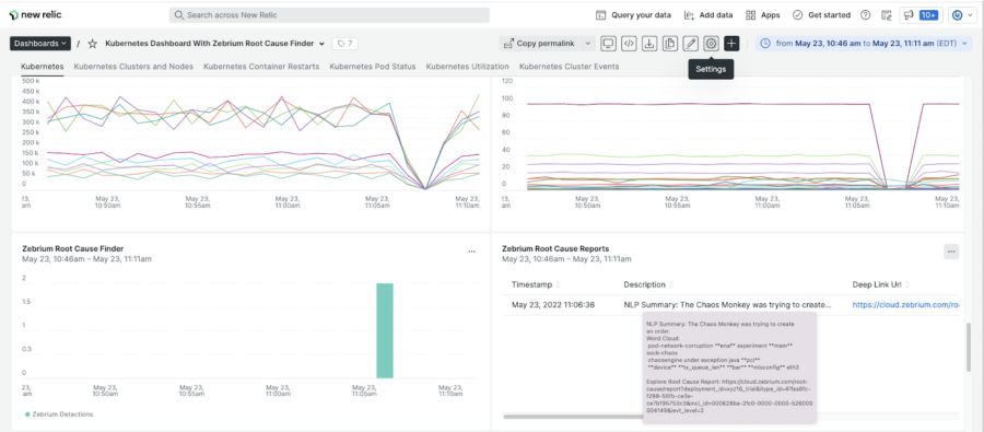 AI-Powered Root Cause Analysis with Zebrium Integration | New Relic